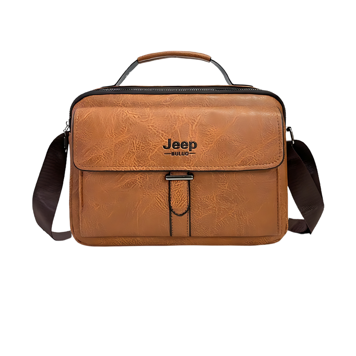 Jeep – Stylish Leather Crossbody Office Bag for Men | Al Burhan Luggage